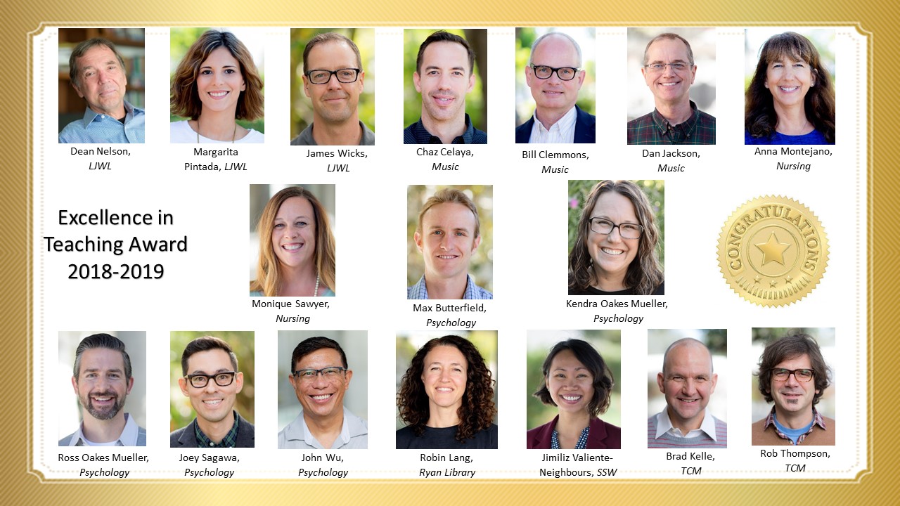 Recognition for Teaching – PLNU Center for Teaching and Learning